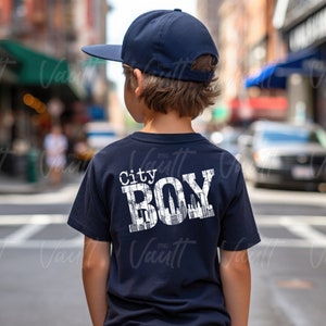PNG City Boy New York Skyline White PNG Design Urban Mens Kids Boys T ...