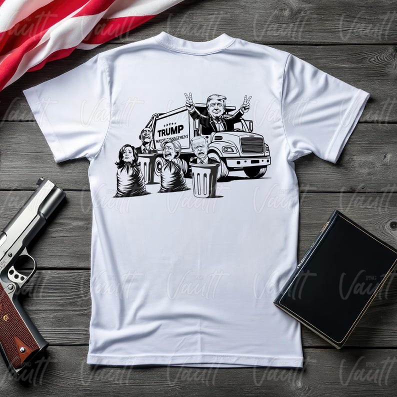 Trump PNG SVG Garbage Truck | Garbage Man Donald Trump | Trump Taking ...