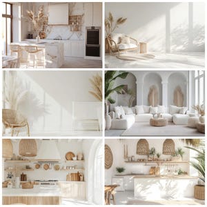 BOHO Zoom Background | Office Pack for Virtual Meetings, Digital ...