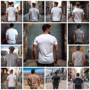 80+ Mens T Shirt Mockup Bundle Men Mockup Bundle Back of Tshirt Men ...