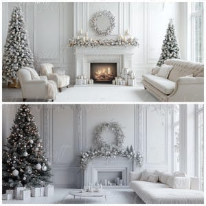 CHRISTMAS Zoom Background | Office Pack for Virtual Meetings, Digital ...