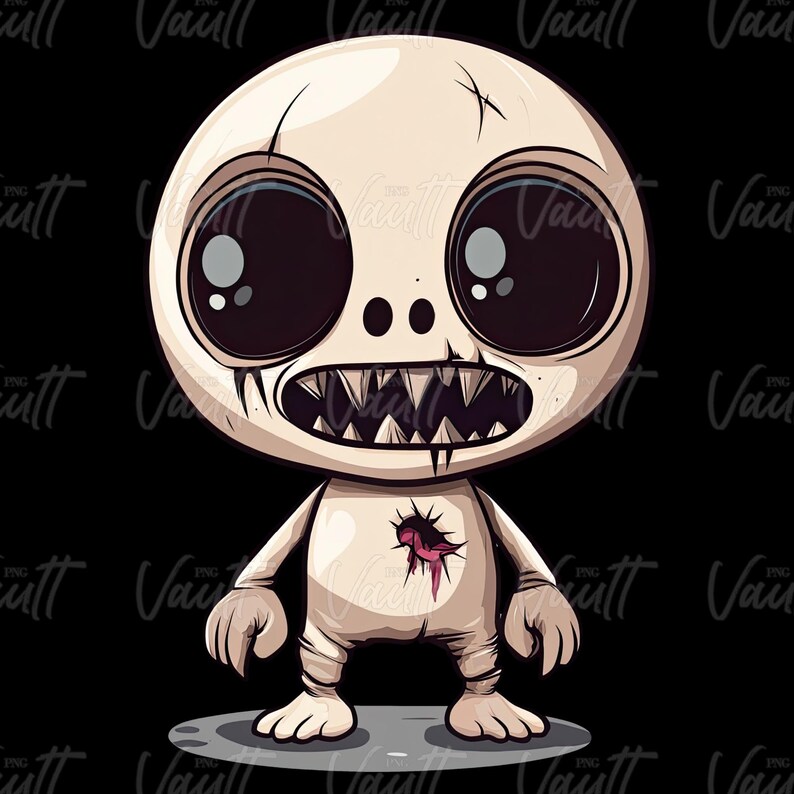 PNG Kawaii Halloween Characters Clipart | Horror Scary Halloween ...
