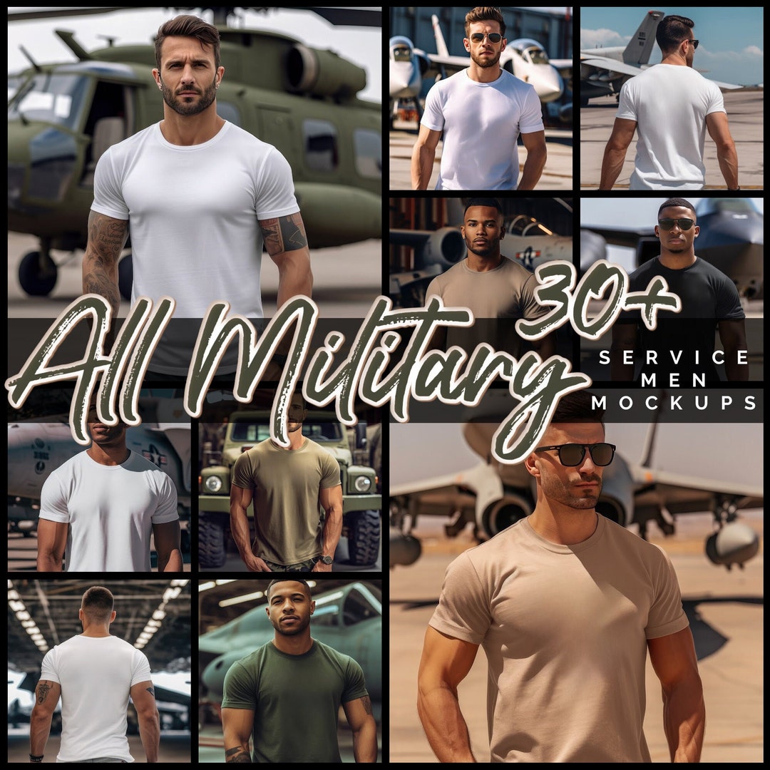 35+ Men's Military Mockup T Shirt Bundle Mens Army Mockup Tshirt Mens ...