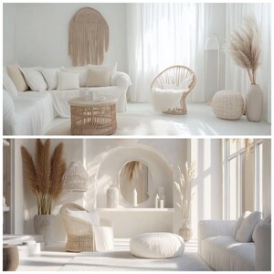 BOHO Zoom Background | Office Pack for Virtual Meetings, Digital ...