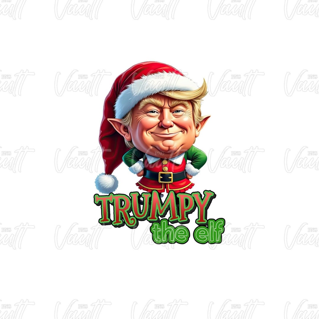PNG Donald Trump Maga | Trumpy the Elf | Trump as an Elf | Trump Christmas Elf | Trump Christmas ...