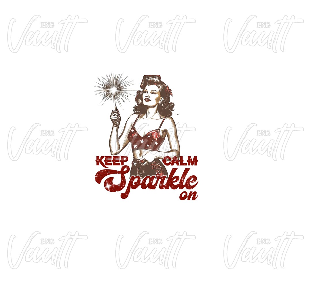 PNG Born to Sparkle Patriotic Fourth of July PNG Design Vintage Retro ...