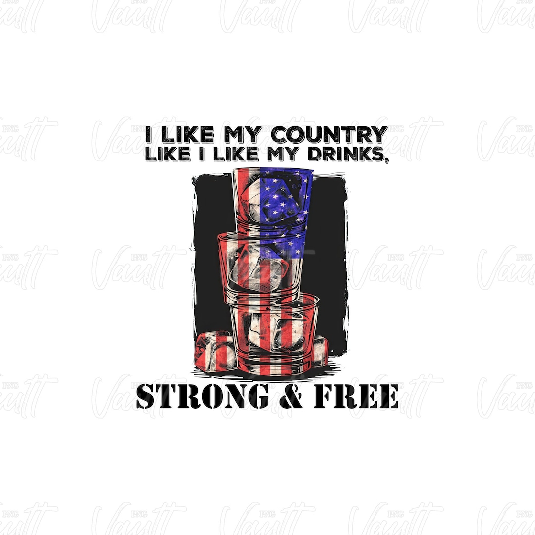 PNG Patriotic Designs I Like My Country Strong & Free, Military ...