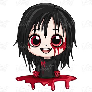 PNG Kawaii Halloween Characters Clipart | Horror Scary Halloween ...