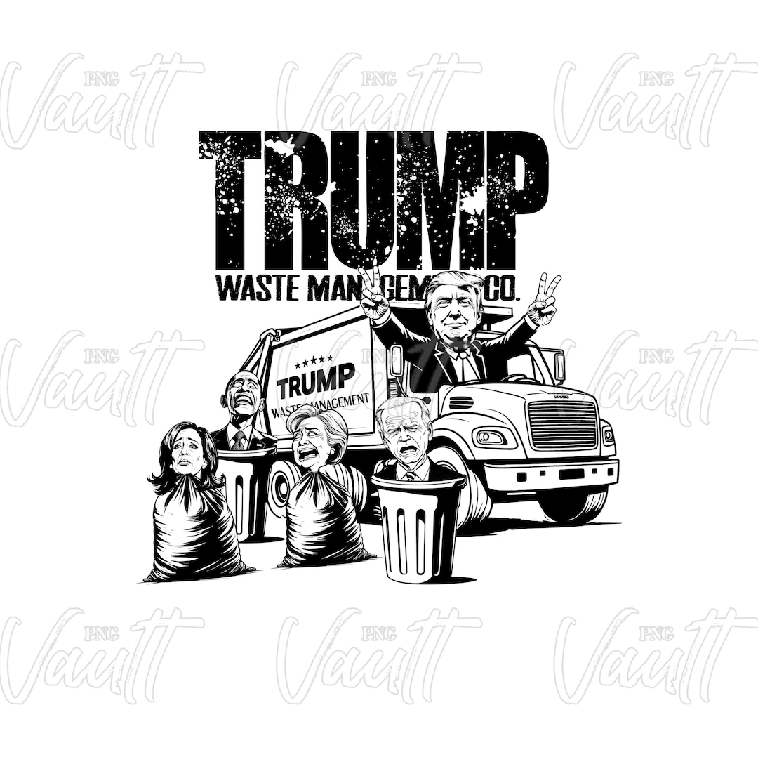 Trump PNG Garbage Truck | Garbage Man Donald Trump | Trump Taking Out ...