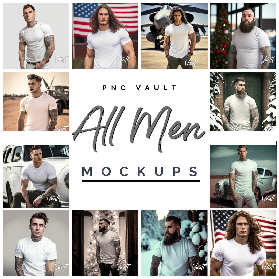 All Men T Shirt Mock up Bundle 12 Mockups Mens Tshirt Mockup Mens Mock ...