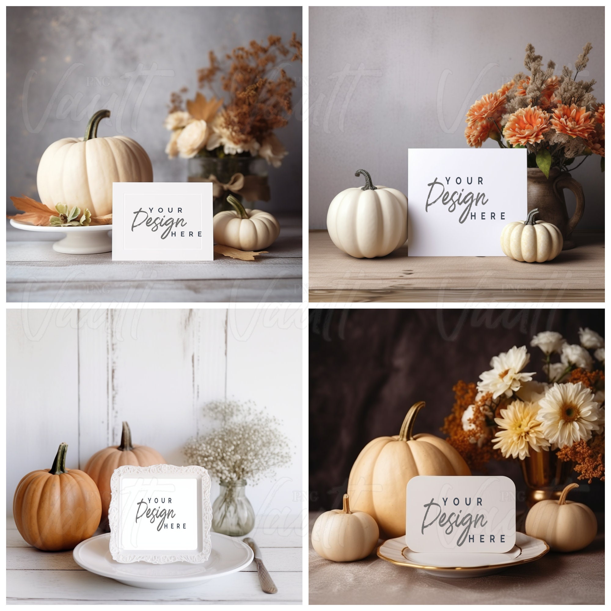 Place Card Mockup Fall Wedding Place Card Table Number Mock up Wedding ...