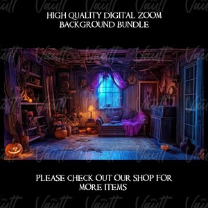 ZOOM Haunted House Halloween Background | Office Pack for Virtual ...