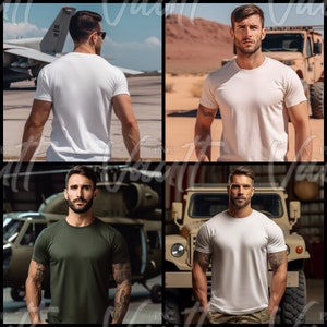 35+ Men's Military Mockup T Shirt Bundle Mens Army Mockup Tshirt Mens ...