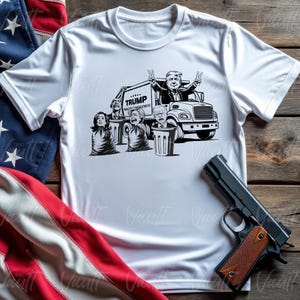 Trump PNG SVG Garbage Truck | Garbage Man Donald Trump | Trump Taking ...