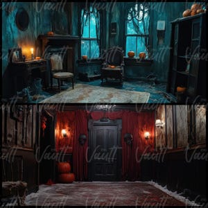 ZOOM Haunted House Halloween Background | Office Pack for Virtual ...
