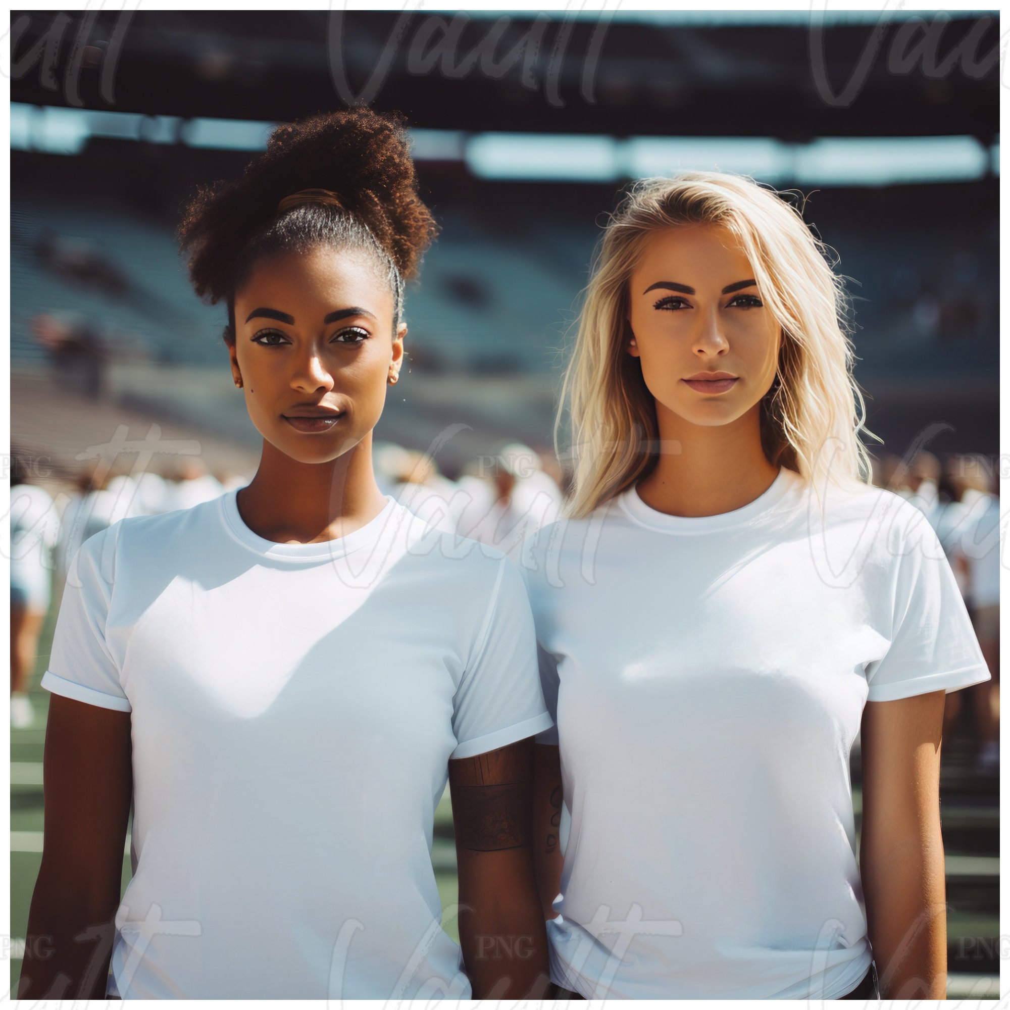 Football Fans Mockup T Shirt Bundle Football Theme Sports Fan Womens ...