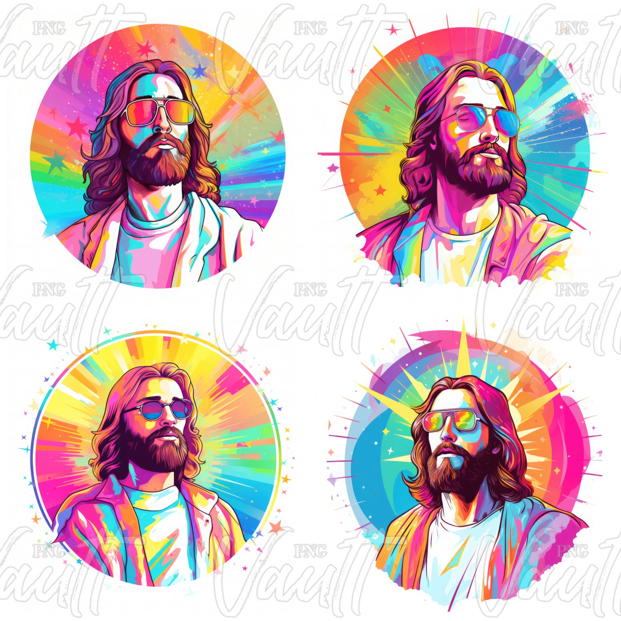 Retro Jesus Design Digital PNG Design Jpg PNG Religious PNG Digital ...