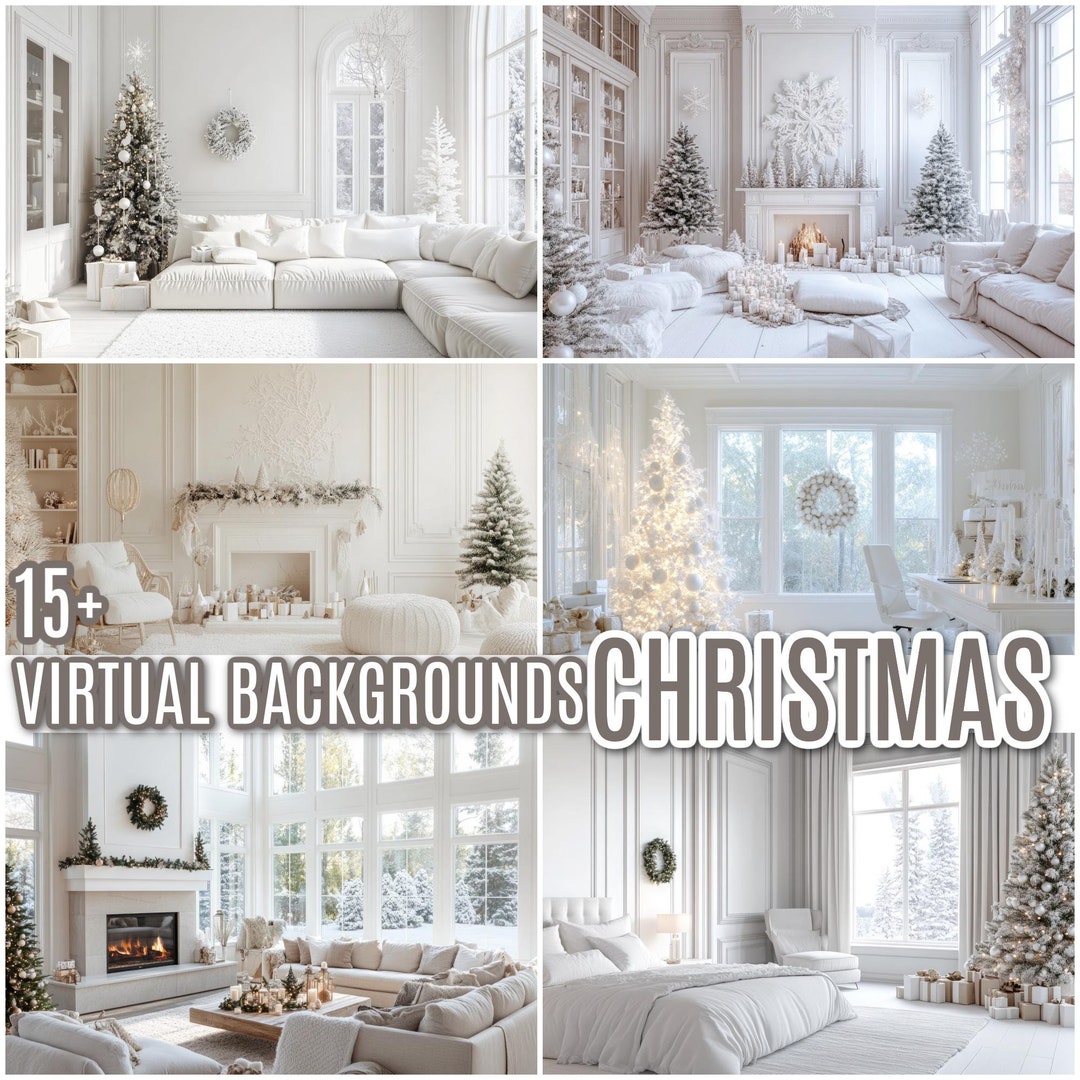 CHRISTMAS Zoom Background | Office Pack for Virtual Meetings, Digital ...