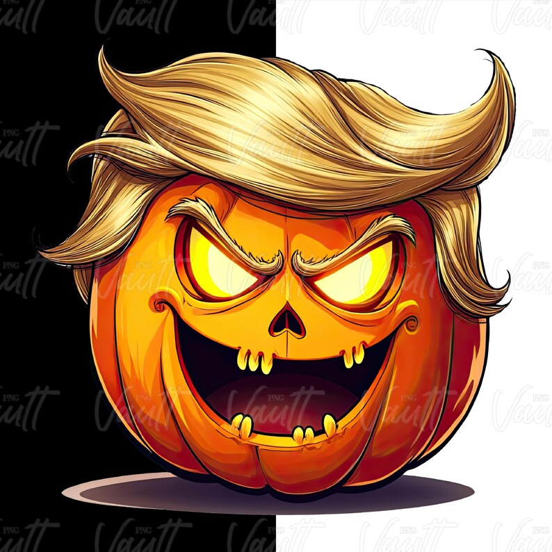 PNG Trumpkins | Donald Trump Halloween Pumpkins Jack O Lantern Design ...