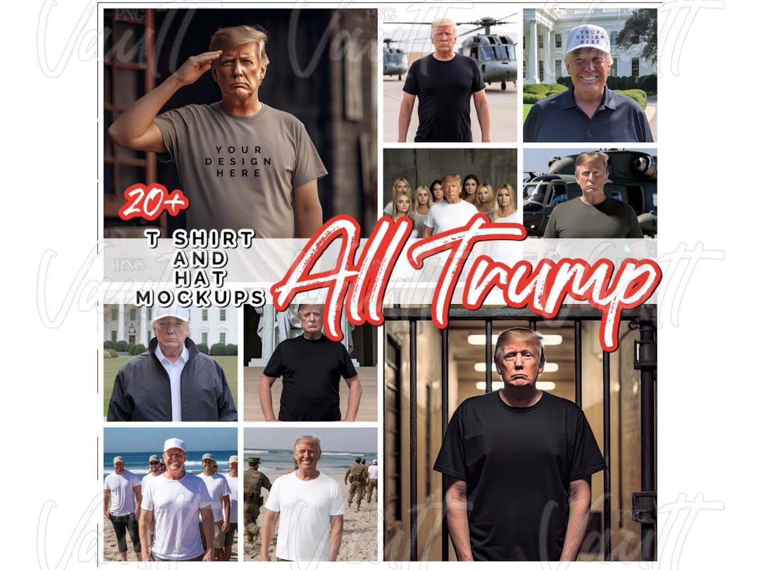 Trump T Shirt Mockups Patriotic Shirt Mockups 4th of July Mock Ups ...