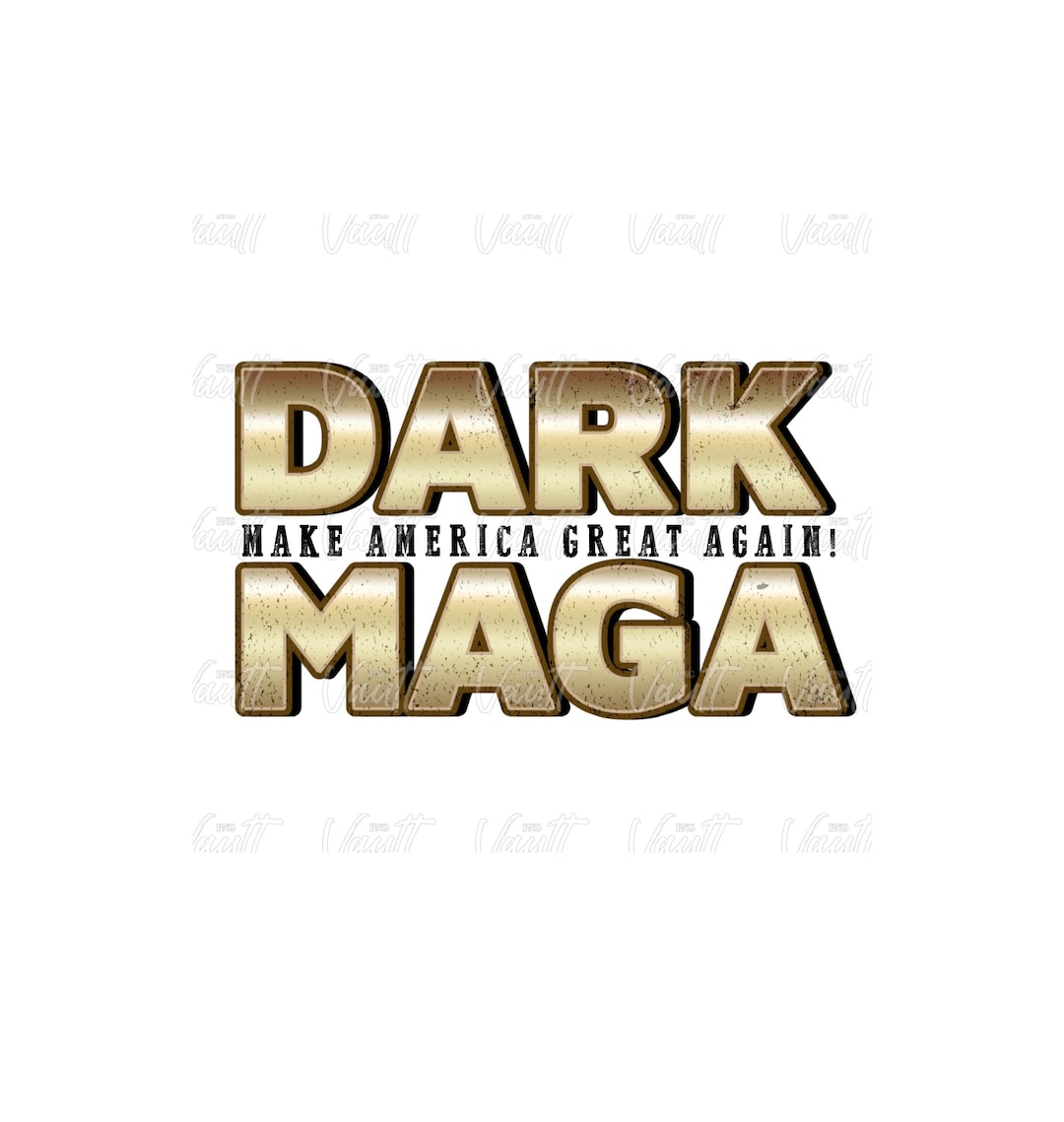 TRUMP Dark Maga Gold Chain Donald Trump PNG Design MAGA Designs Trump ...