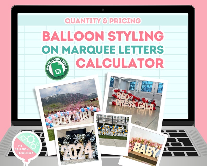 Balloon Calculator for Marquee Letter Stylings | Balloon Quantity ...
