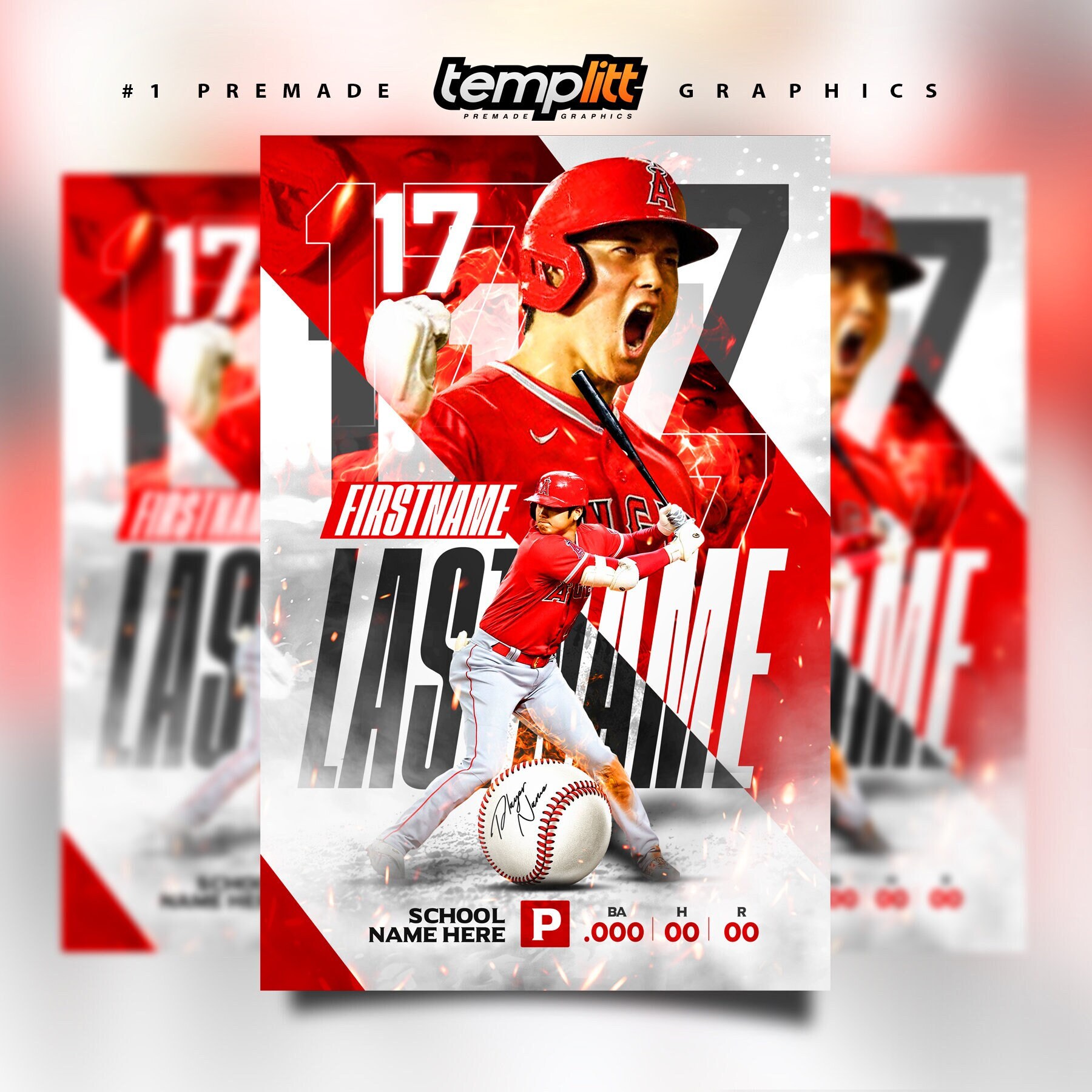Custom Baseball Poster, Sports Poster Template, Senior Night Banner ...