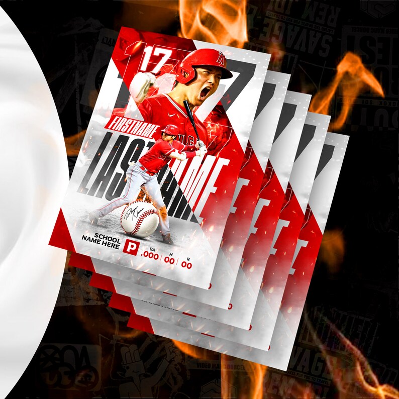 Custom Baseball Poster, Sports Poster Template, Senior Night Banner ...