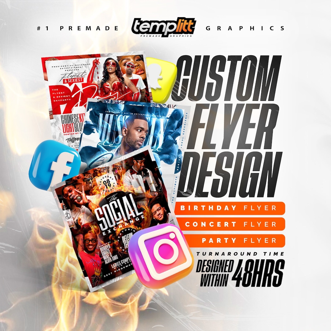 Custom Flyer Design, Party Flyer, Night Club Flyer, Birthday Flyer ...
