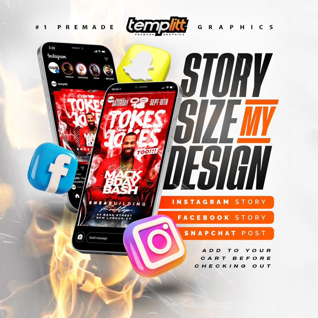 Story Size MY Design - Etsy