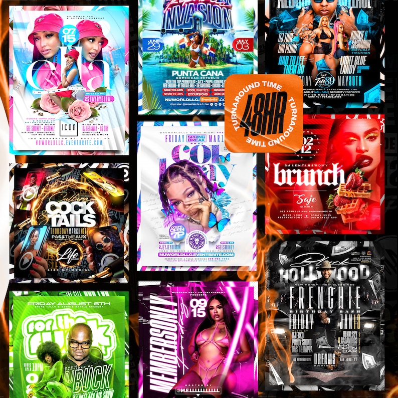 Custom Flyer Design, Party Flyer, Night Club Flyer, Birthday Flyer ...