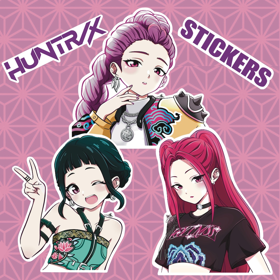 Huntrix K-pop Demon Hunters Vinyl Stickers|waterproof, Fadeproof ...