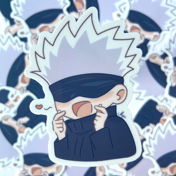 Gojo and Geto Walking Sticker, Kiss-cut Stickers, JJK, Anime, Cute Gift ...