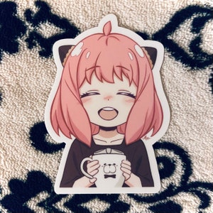 Cute A.nya Vinyl Sticker | Waterproof, Fadeproof, Scratch Resistant ...