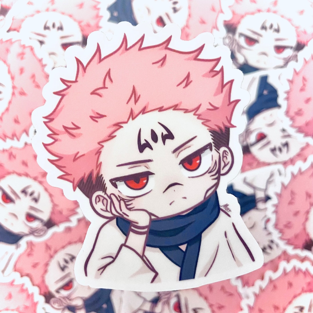 Cute Chibi S.ukuna Vinyl Sticker | Waterproof, Fadeproof, Scratch ...