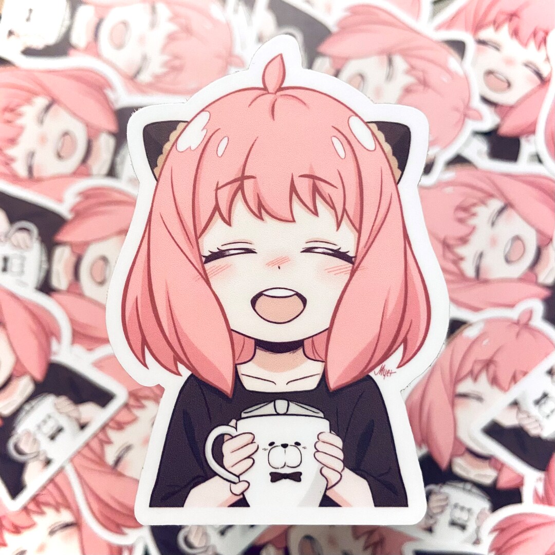 Cute A.nya Vinyl Sticker | Waterproof, Fadeproof, Scratch Resistant ...
