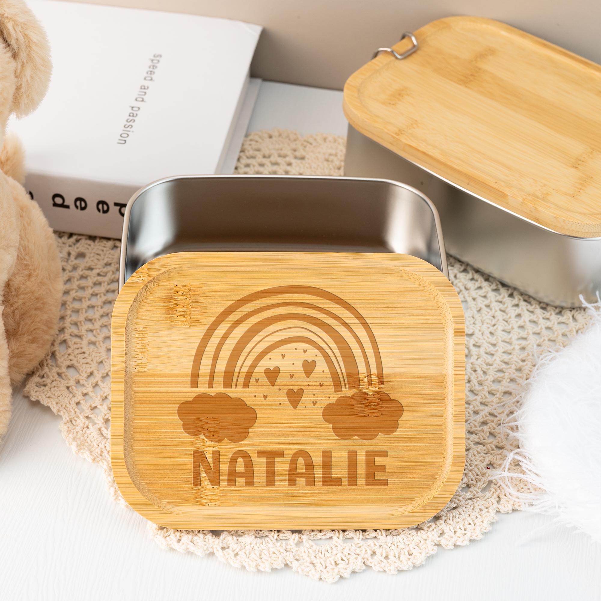 Personalized Name Lunch Box,girls Boys Name Lunch Box,engraved Wood ...