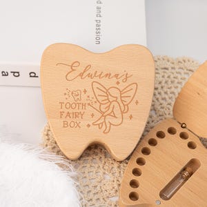 Personalized Tooth Fairy Box,engraved Wood Tooth Keepsake Box,kids ...