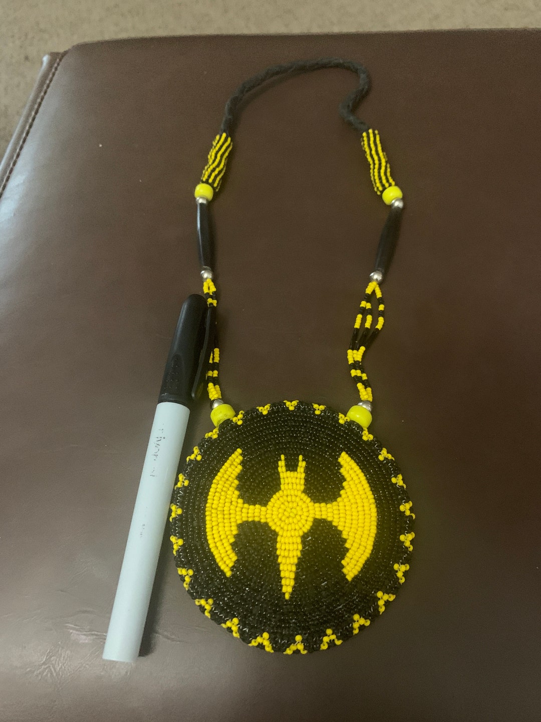 Batman Beaded Medallion - Etsy
