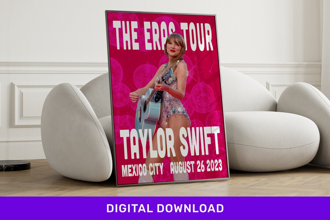 Mexico City Night 3 Eras Tour Poster With Date City Swift - Etsy
