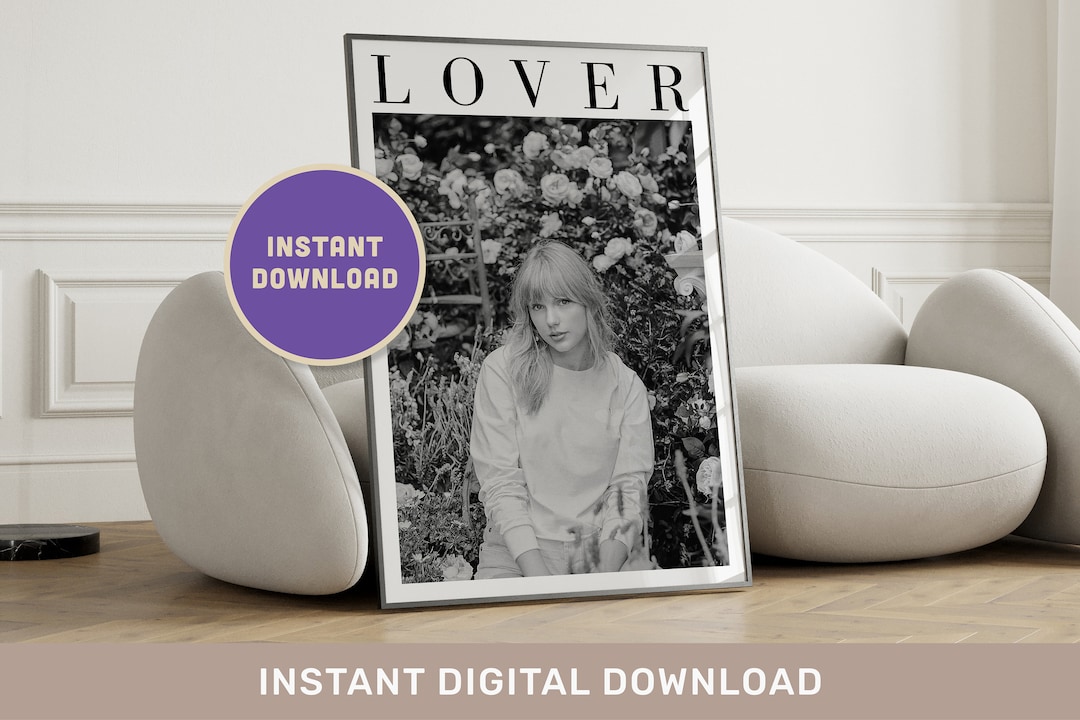 Lover Album Poster Digital Download Minimal Lover Poster TS - Etsy
