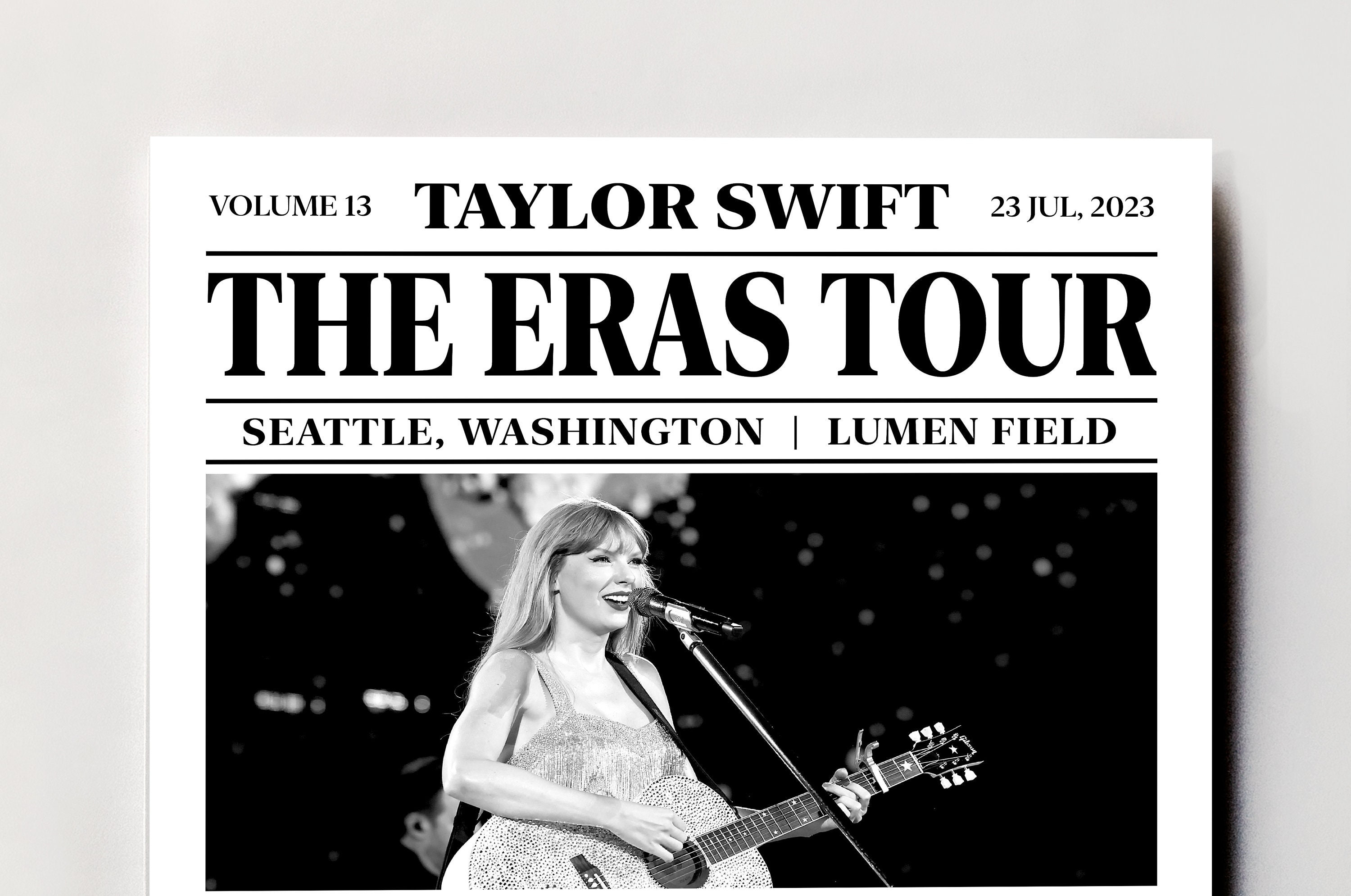 Taylor Seattle, WA Night 2, The Eras Tour Setlist Poste sold by Stasia ...