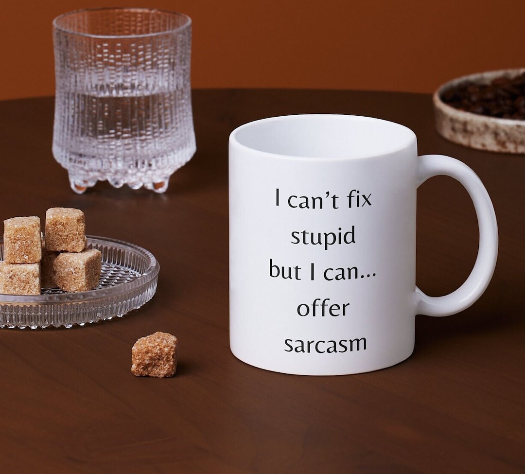 Sarcasm Gift, Humor, Stupid, Gift for Teacher, Gift for Her, Gift for ...