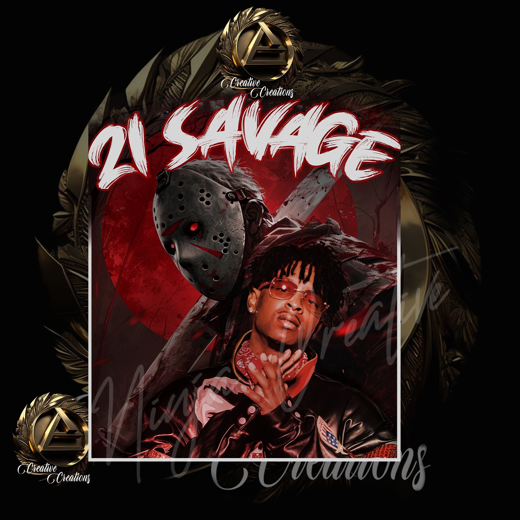 21 Savage Slaughter Gang Png File/ 21 Savage Png/slaughter Gang Png ...