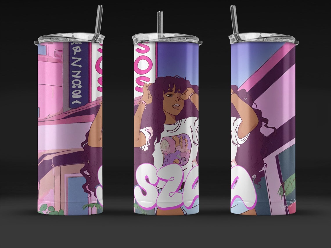 SZA Anime Snooze PNG, , Sza Sublimation,20oz Wrap, Women PNG, Tumbler ...