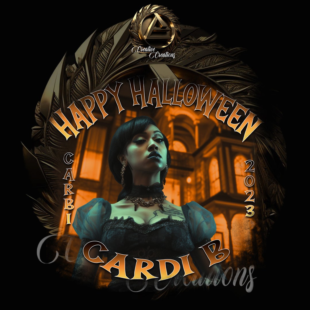 Cardi B Png Happy Halloween Rapper PNG Sublimation Png Hip - Etsy