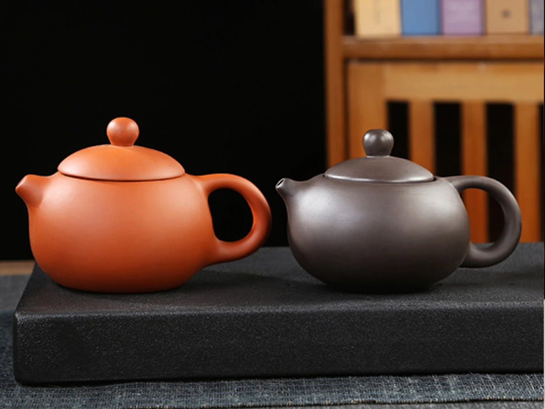 160ml Handmade Purple Sand Pot Tea Set, Brewing Tea Pot Small Single ...