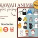 Kawaii Chibi Anime Digital Stickers Goodnotes Precropped Stickers ...