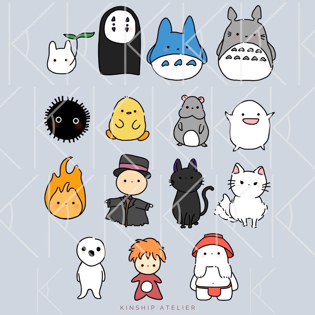 Kawaii Chibi Anime Digital Stickers Goodnotes Precropped Stickers ...