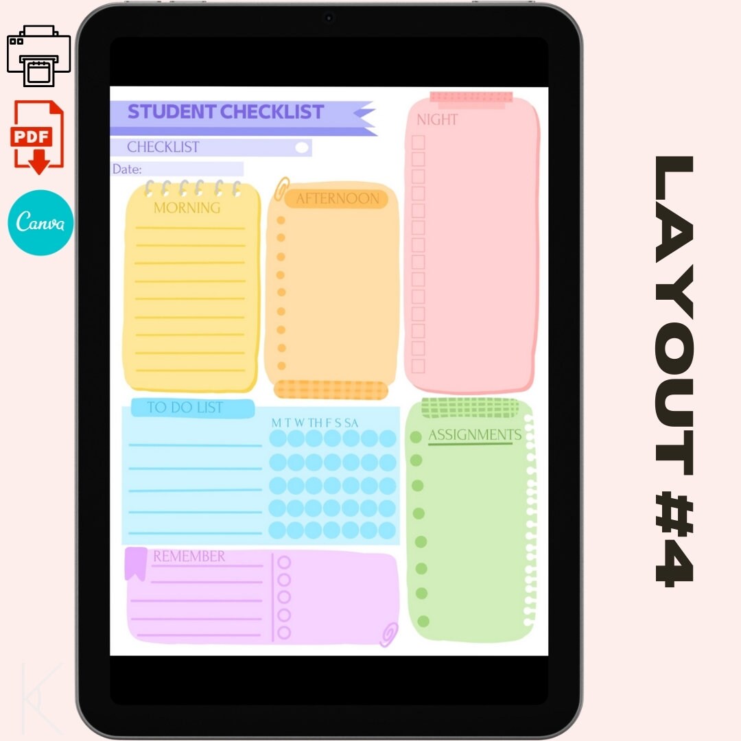 EDITABLE Teacher Checklists Undated Digital to Do List Page Digital ...